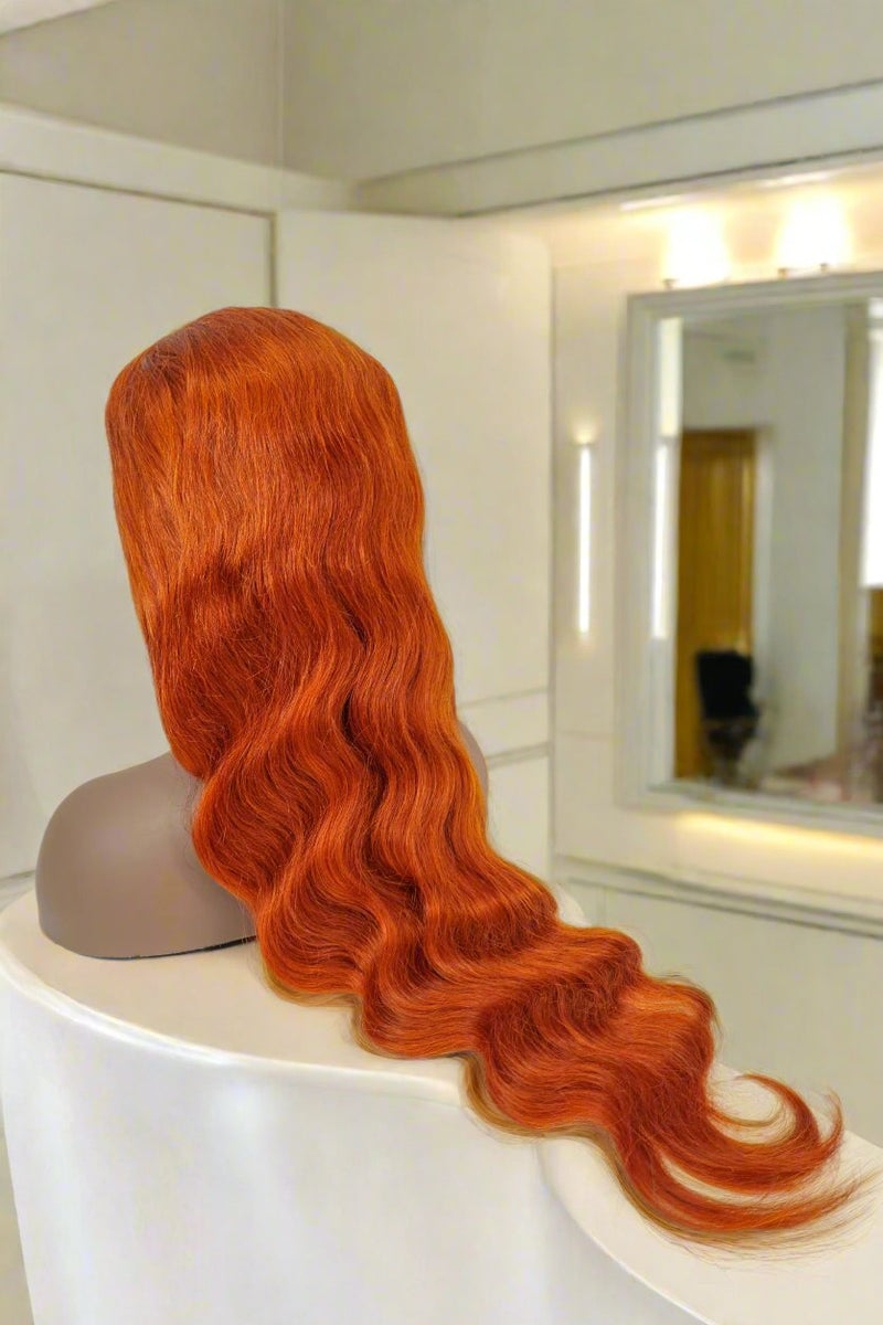 15A Grade 350 Ginger Body Wave HD Super Natural Hairline Lace Wig | 10 ...